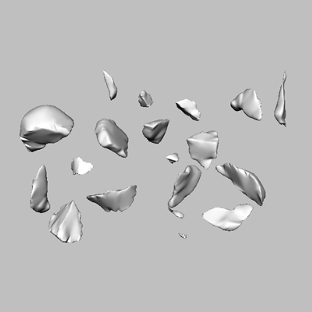 Sharp Rocks Shattered 3d Model