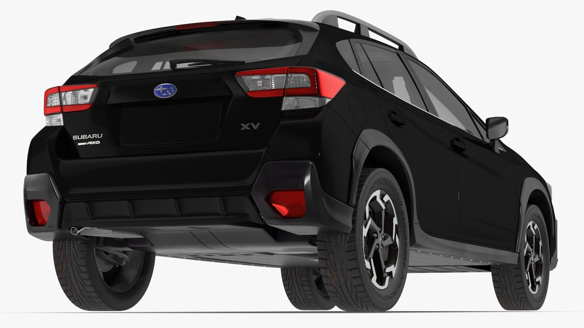Subaru XV 2020 Hybrid Crosstrek Black 3D model - TurboSquid 2105619