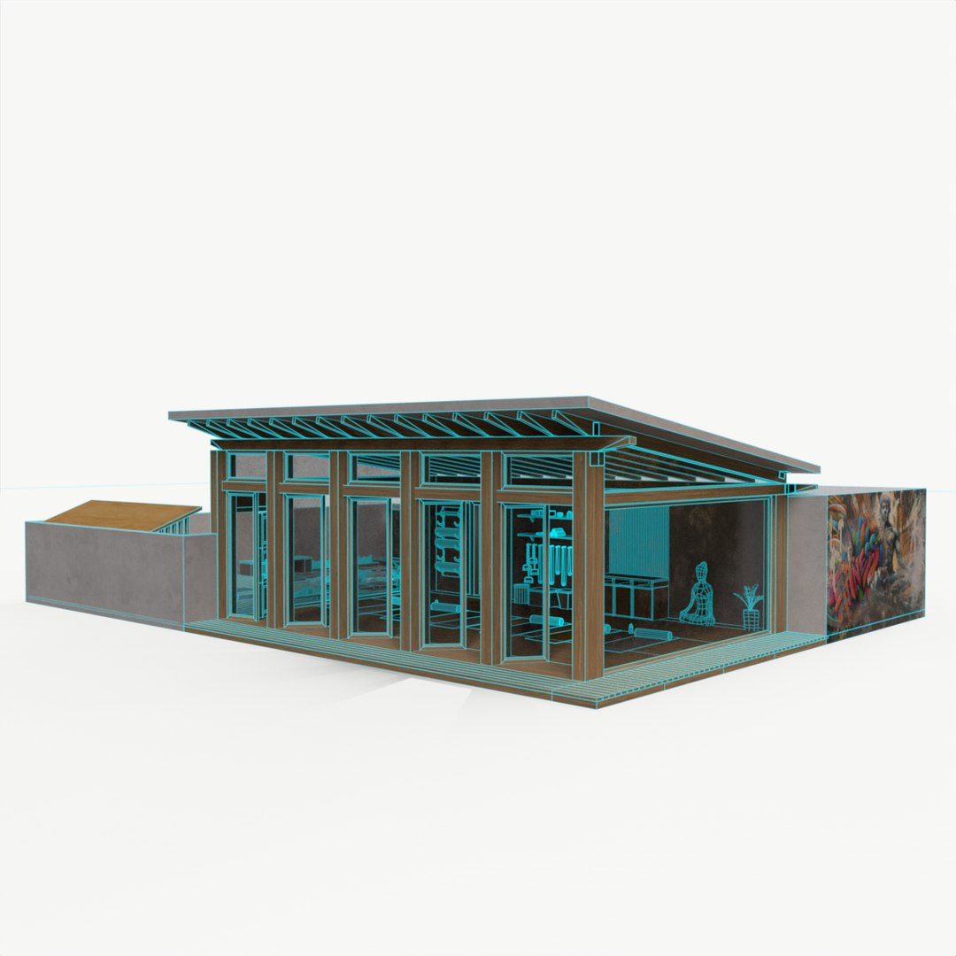 Yoga House Model - TurboSquid 2300666
