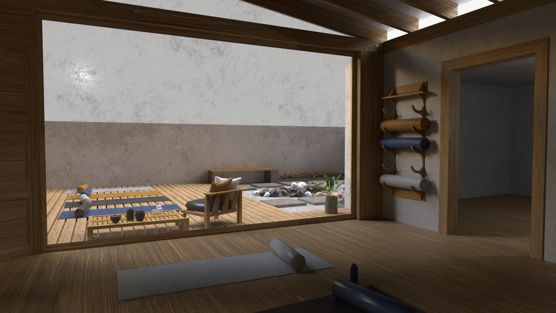 Yoga House Model - TurboSquid 2300666