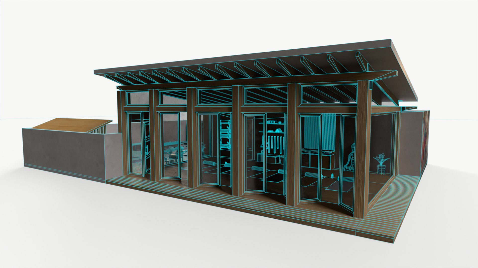 Yoga House Model - TurboSquid 2300666