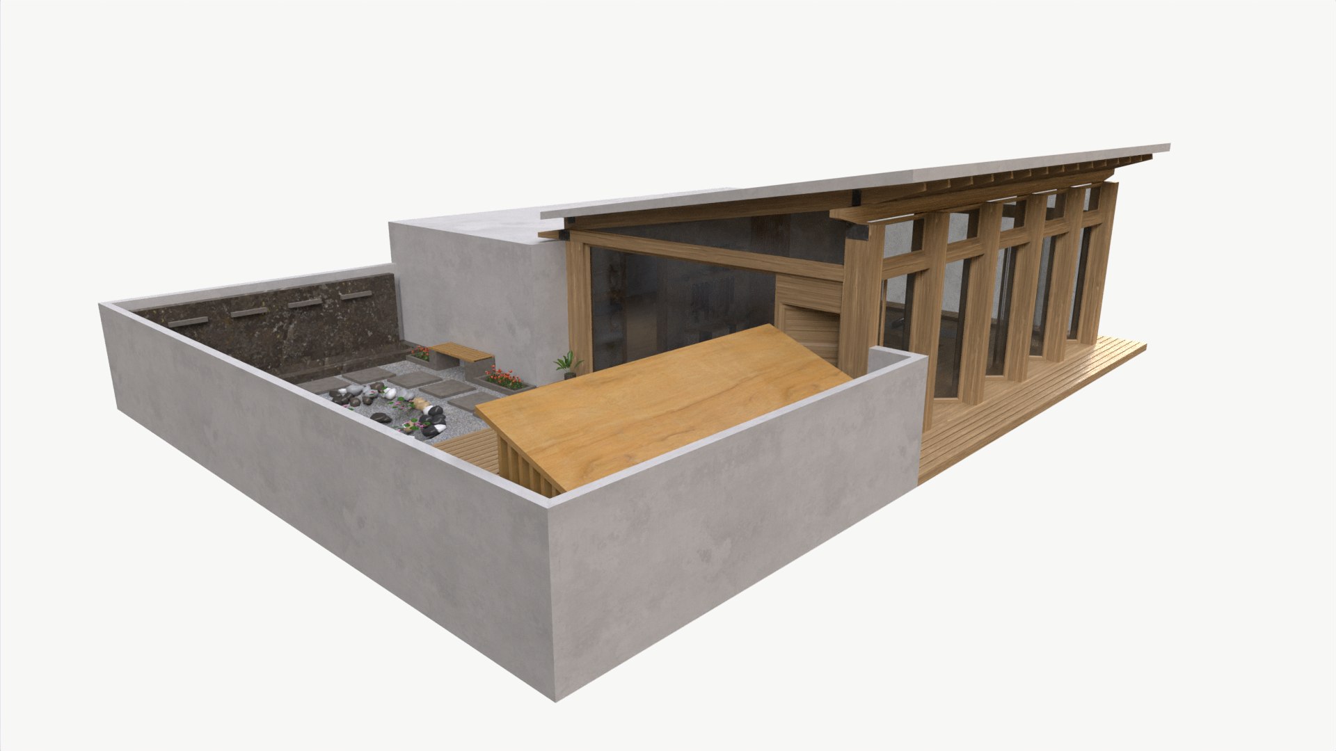 Yoga House Model - TurboSquid 2300666