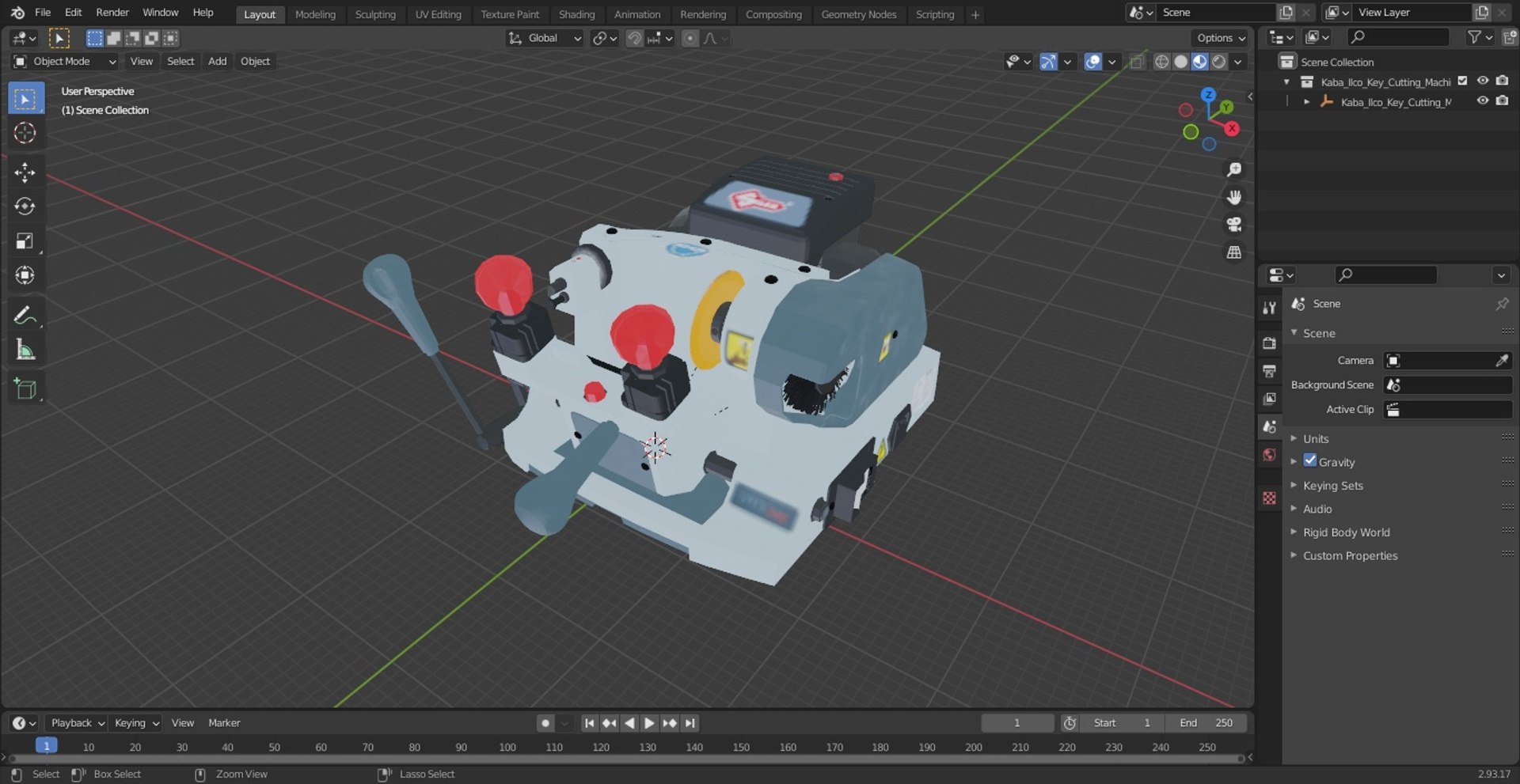 Kaba Ilco Key Cutting Machine 3D - TurboSquid 2071243