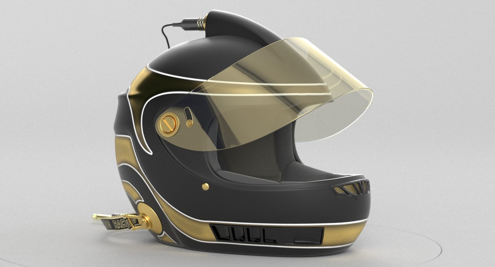 Nascar Helmet 3d Model