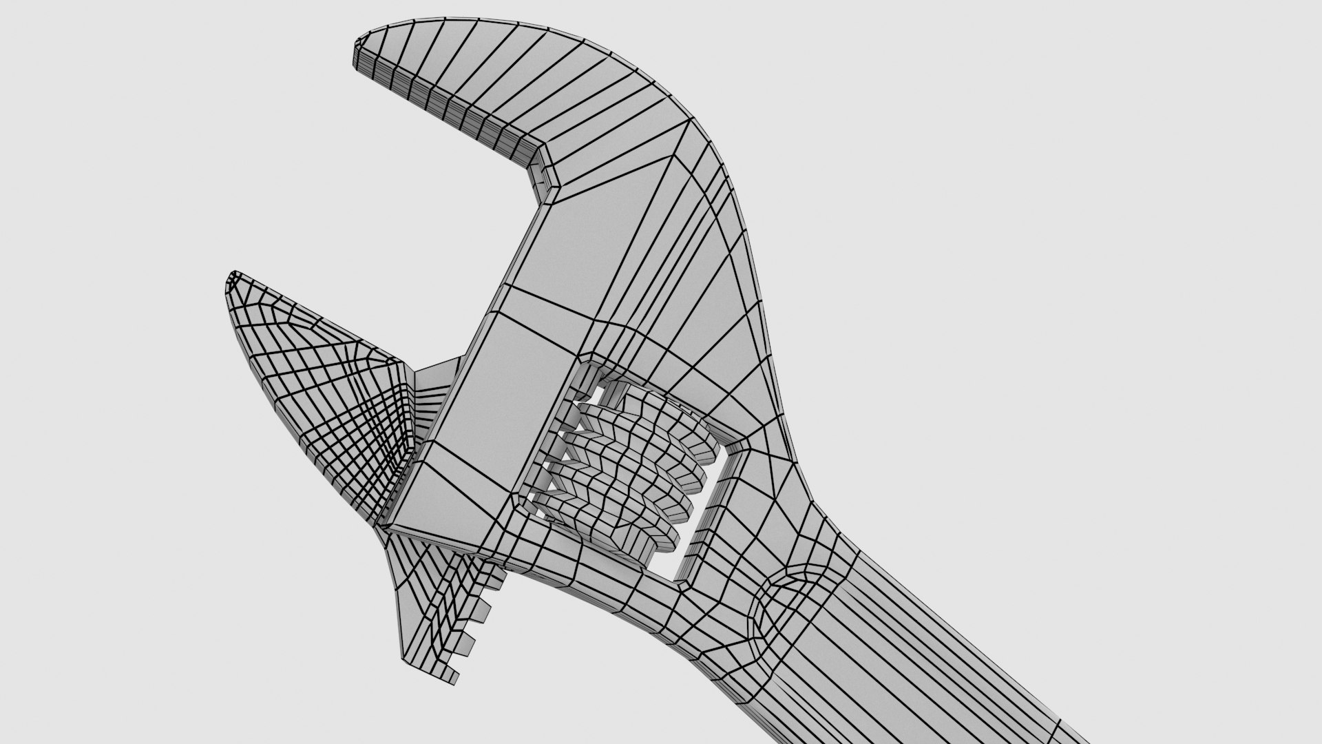 3D Adjustable Wrench Old Rusty - TurboSquid 2122169