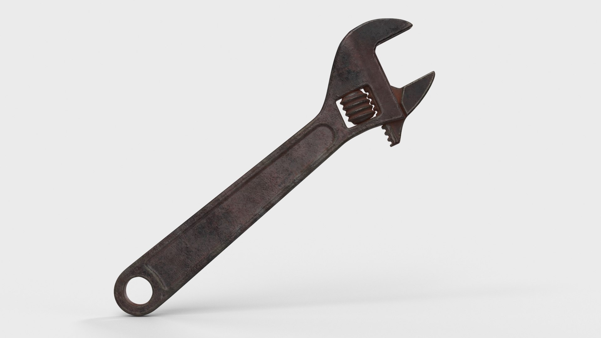 3D Adjustable Wrench Old Rusty - TurboSquid 2122169
