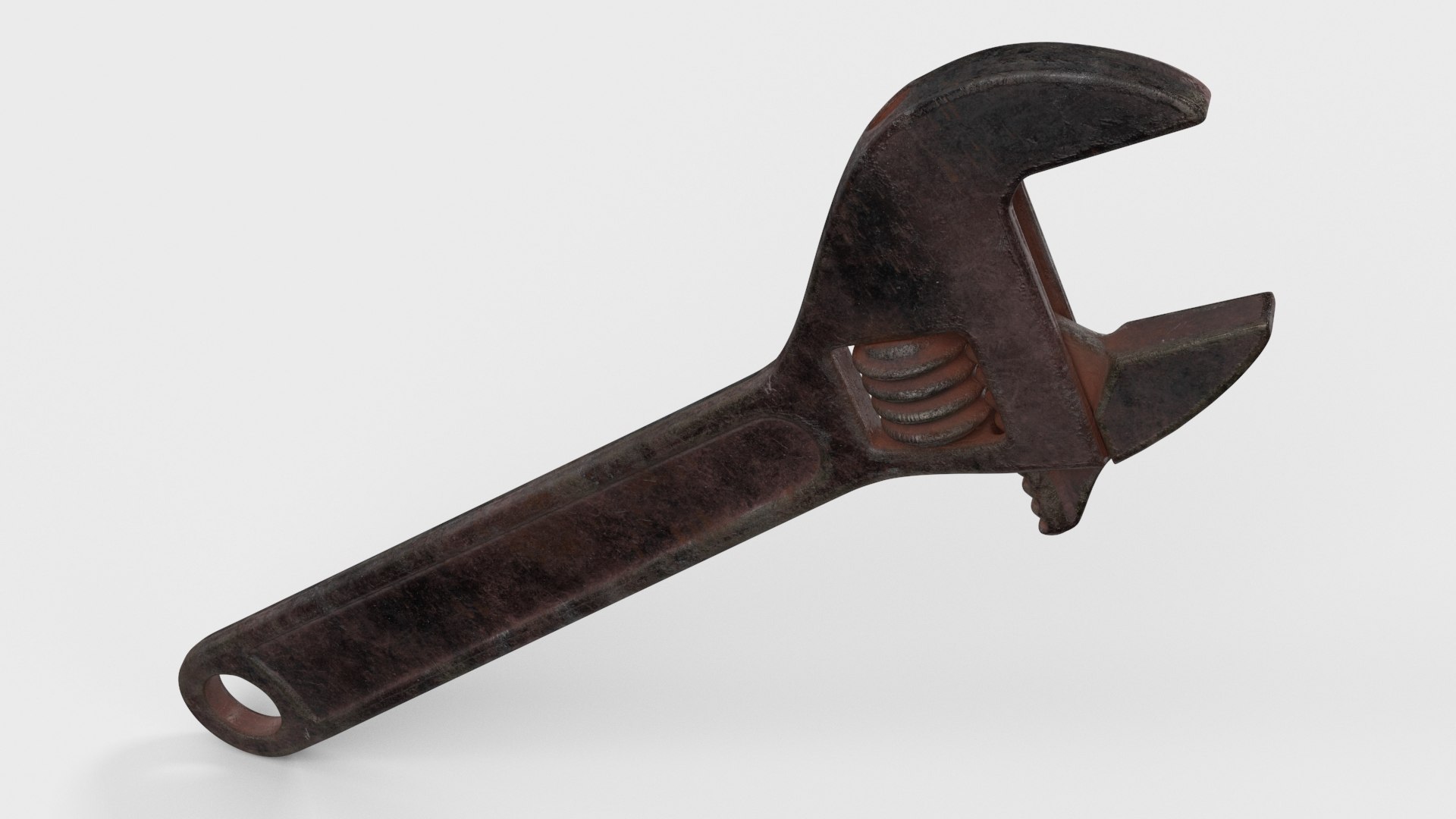 3D Adjustable Wrench Old Rusty - TurboSquid 2122169