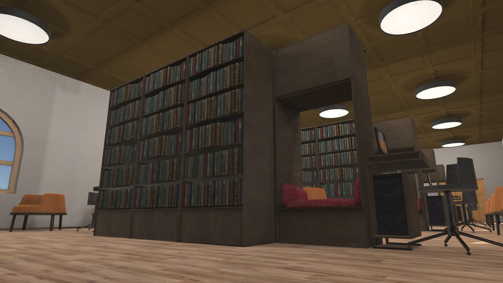 Vr library - interior 3D model - TurboSquid 1427425