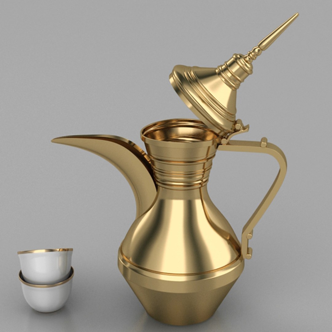 dallah coffee 3d model