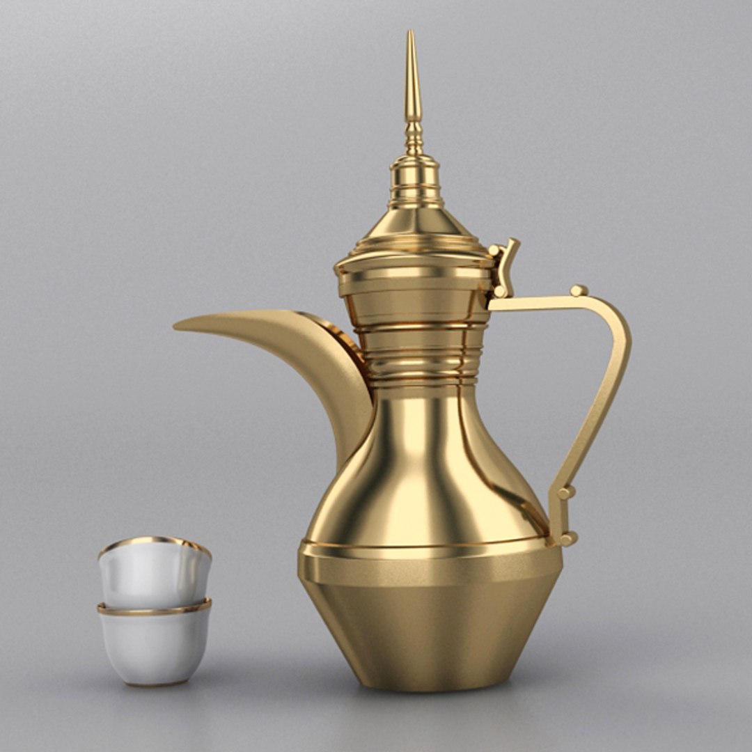 dallah coffee 3d model