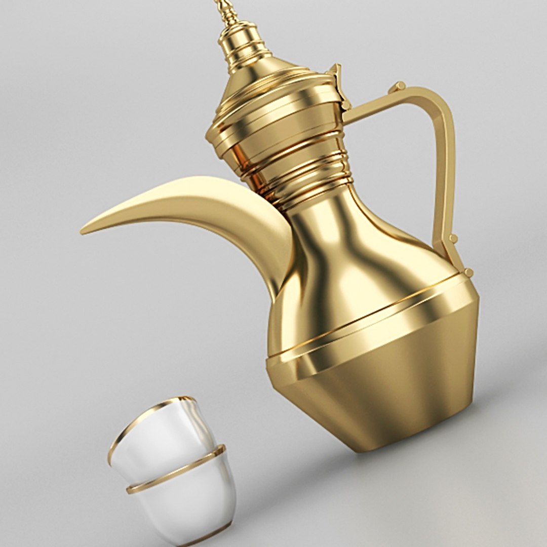 dallah coffee 3d model