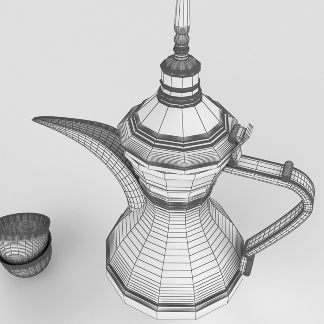 dallah coffee 3d model