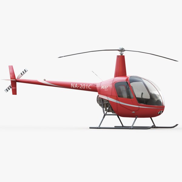 robinson r22 helicopter interior 3d max