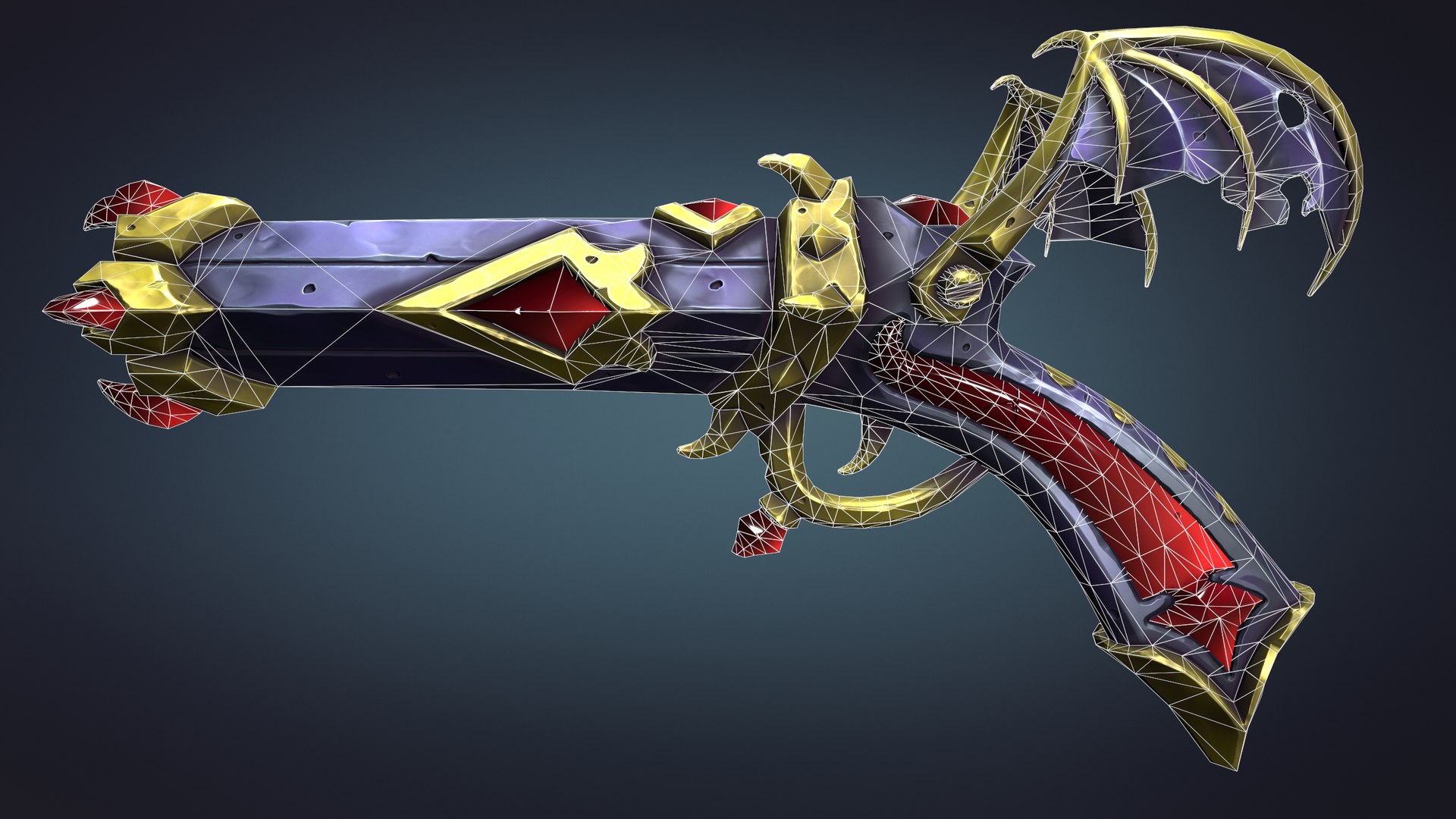 Vampire Pistol 3D Model - TurboSquid 2094792