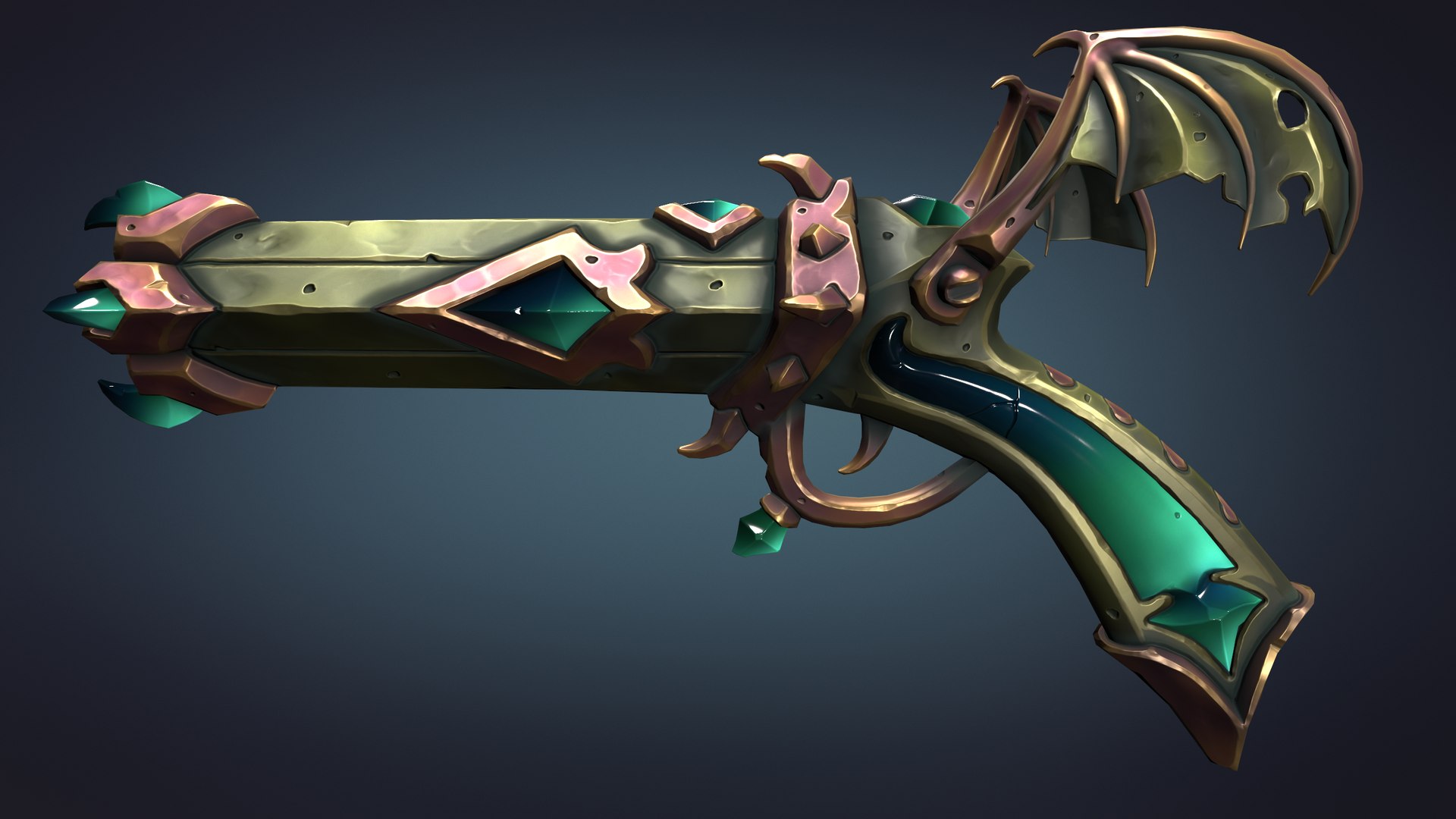 Vampire Pistol 3D Model - TurboSquid 2094792