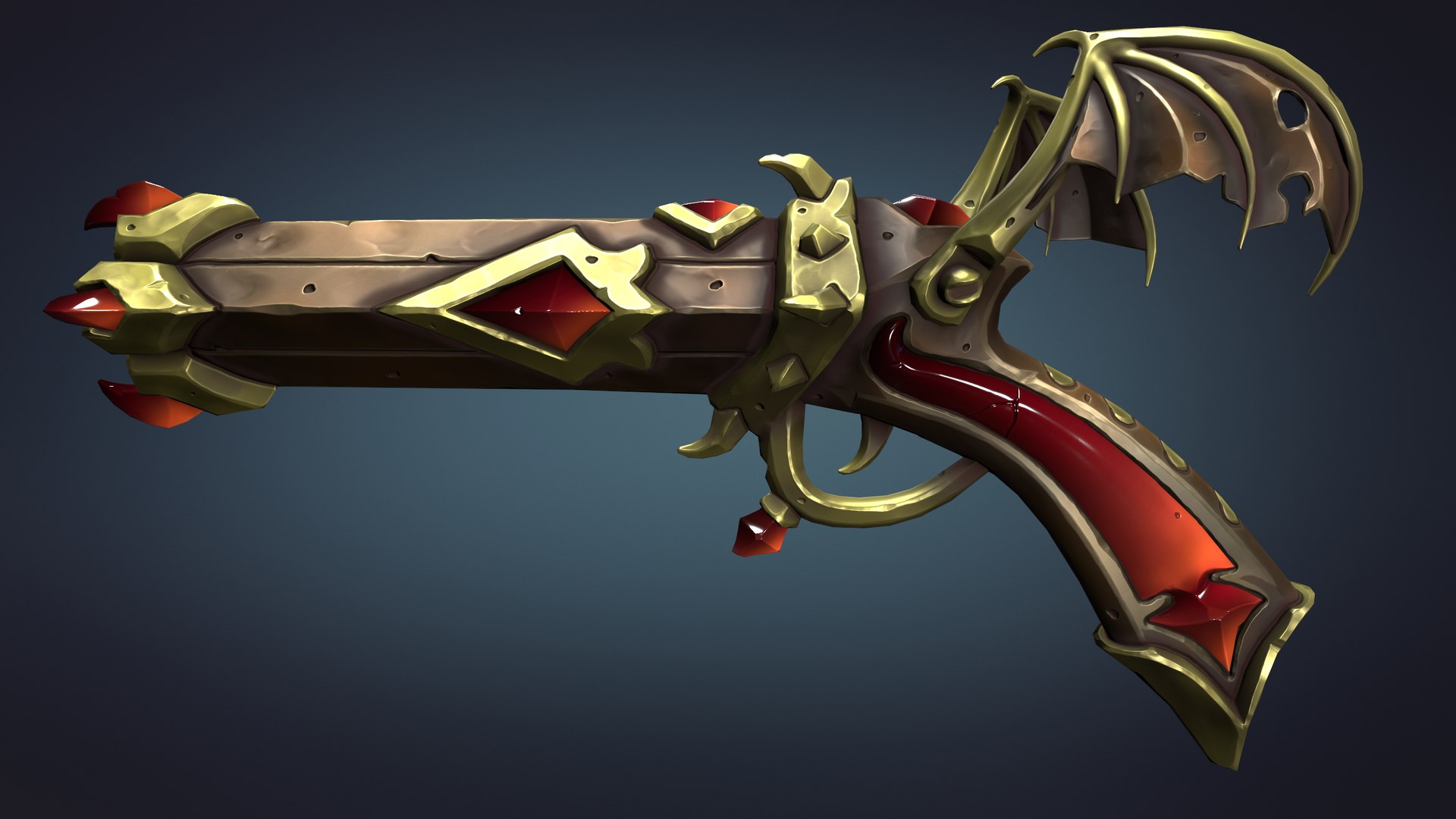 Vampire Pistol 3D Model - TurboSquid 2094792