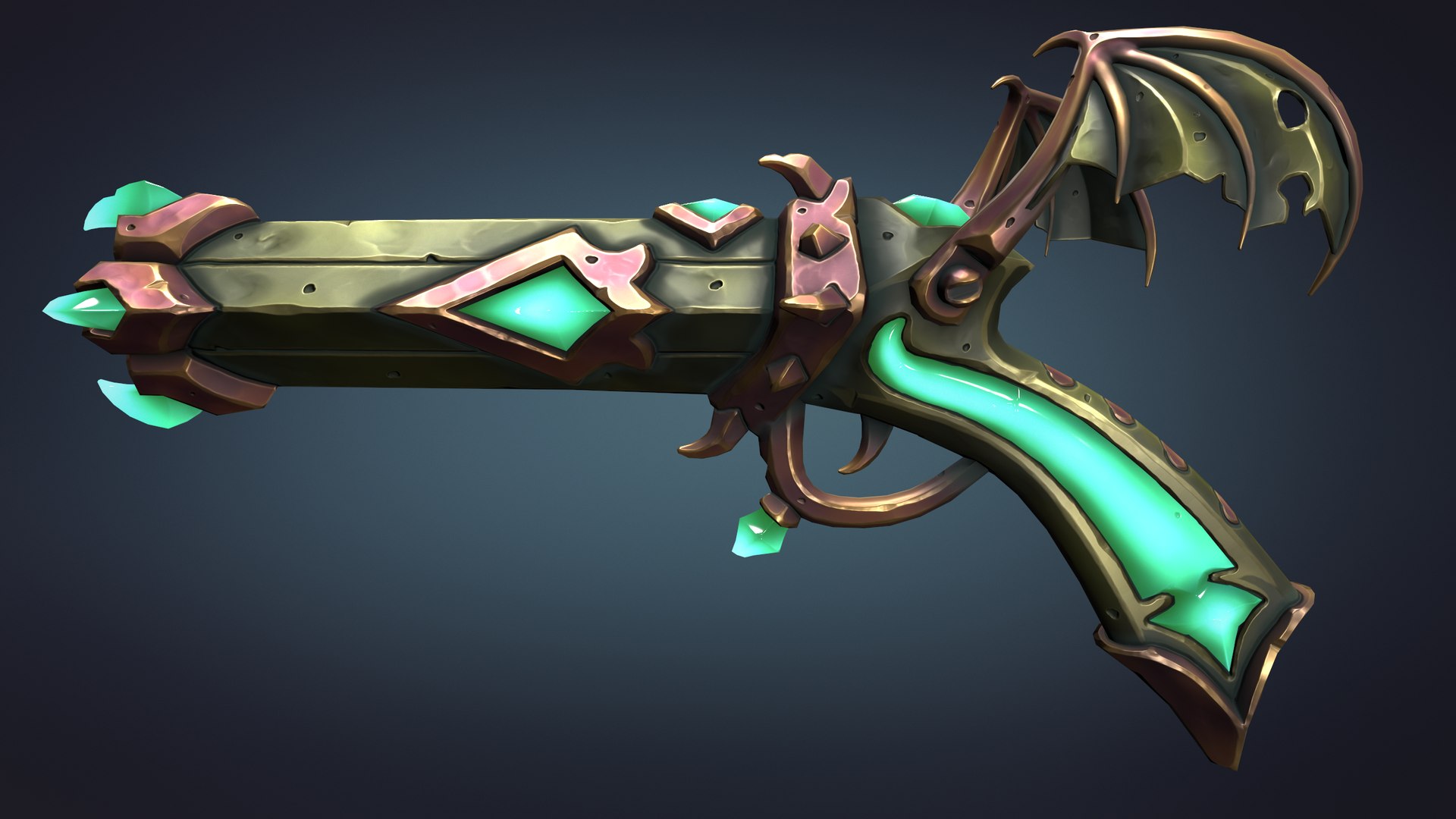 Vampire Pistol 3D Model - TurboSquid 2094792