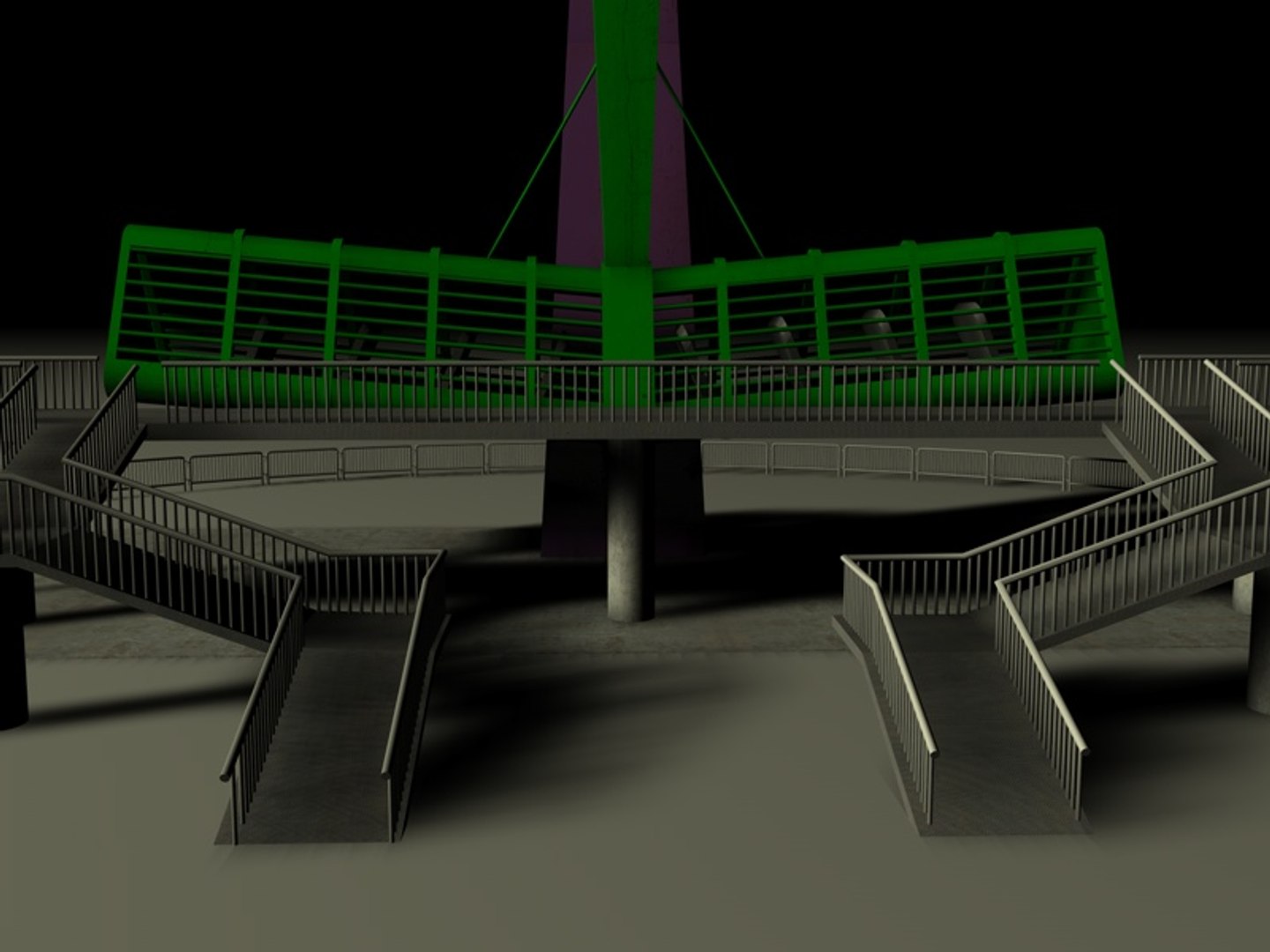 3d Screamer Ride Model