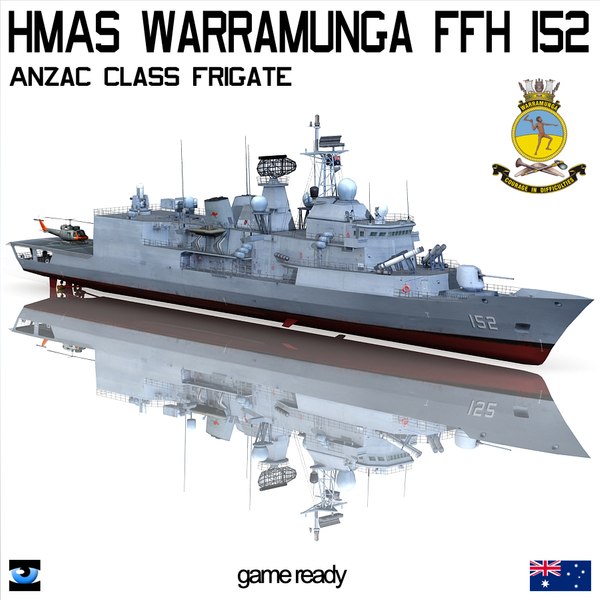 Anzac Class Frigate 3D Models for Download | TurboSquid