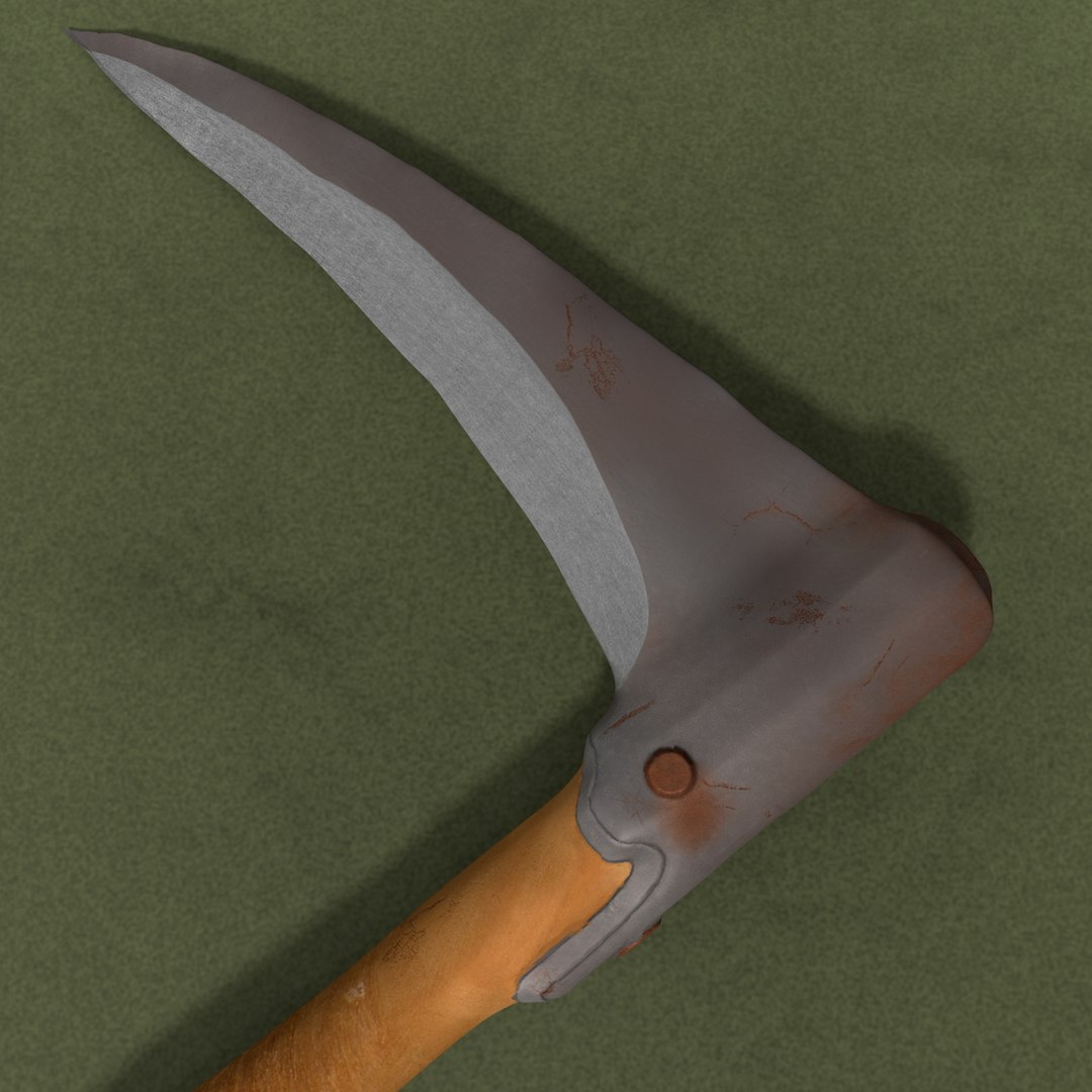 medieval hatchet 3d model