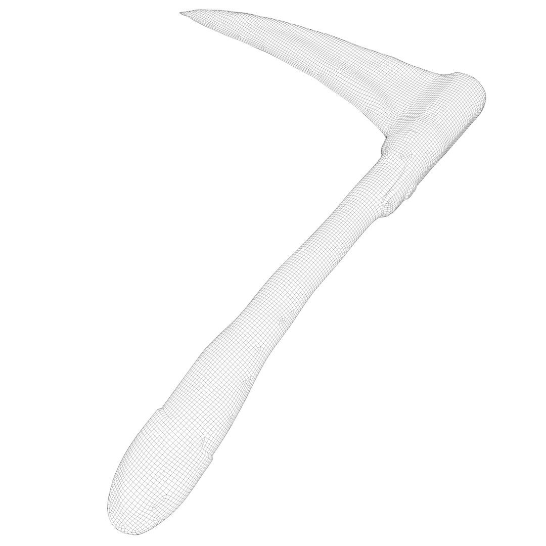 medieval hatchet 3d model