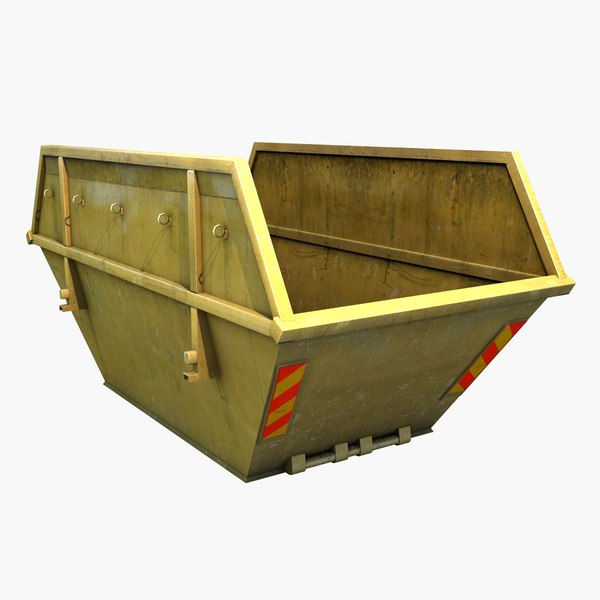 skip dumpster container 3d model