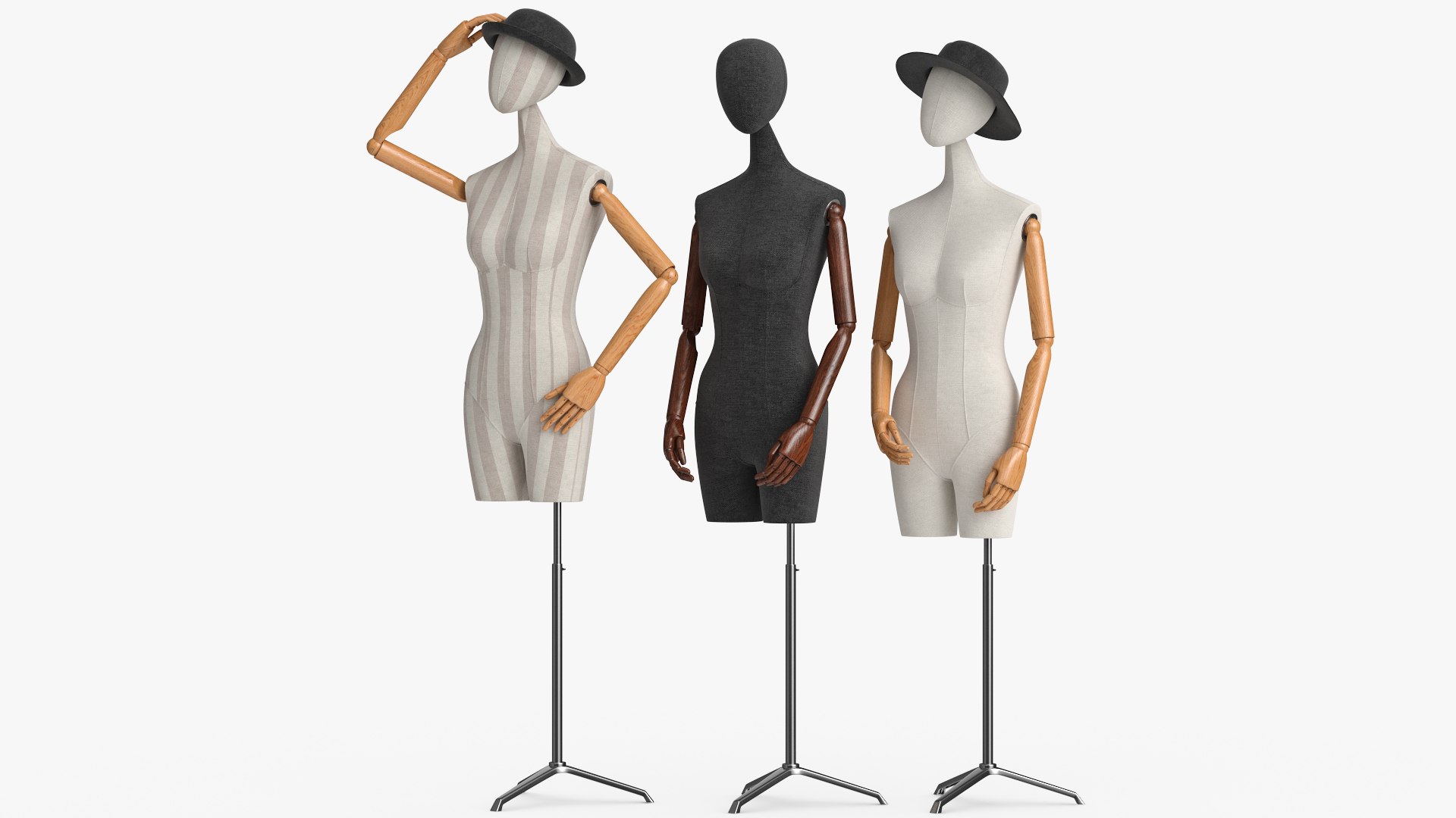 Male Female Mannequins 3D Model - TurboSquid 1962352