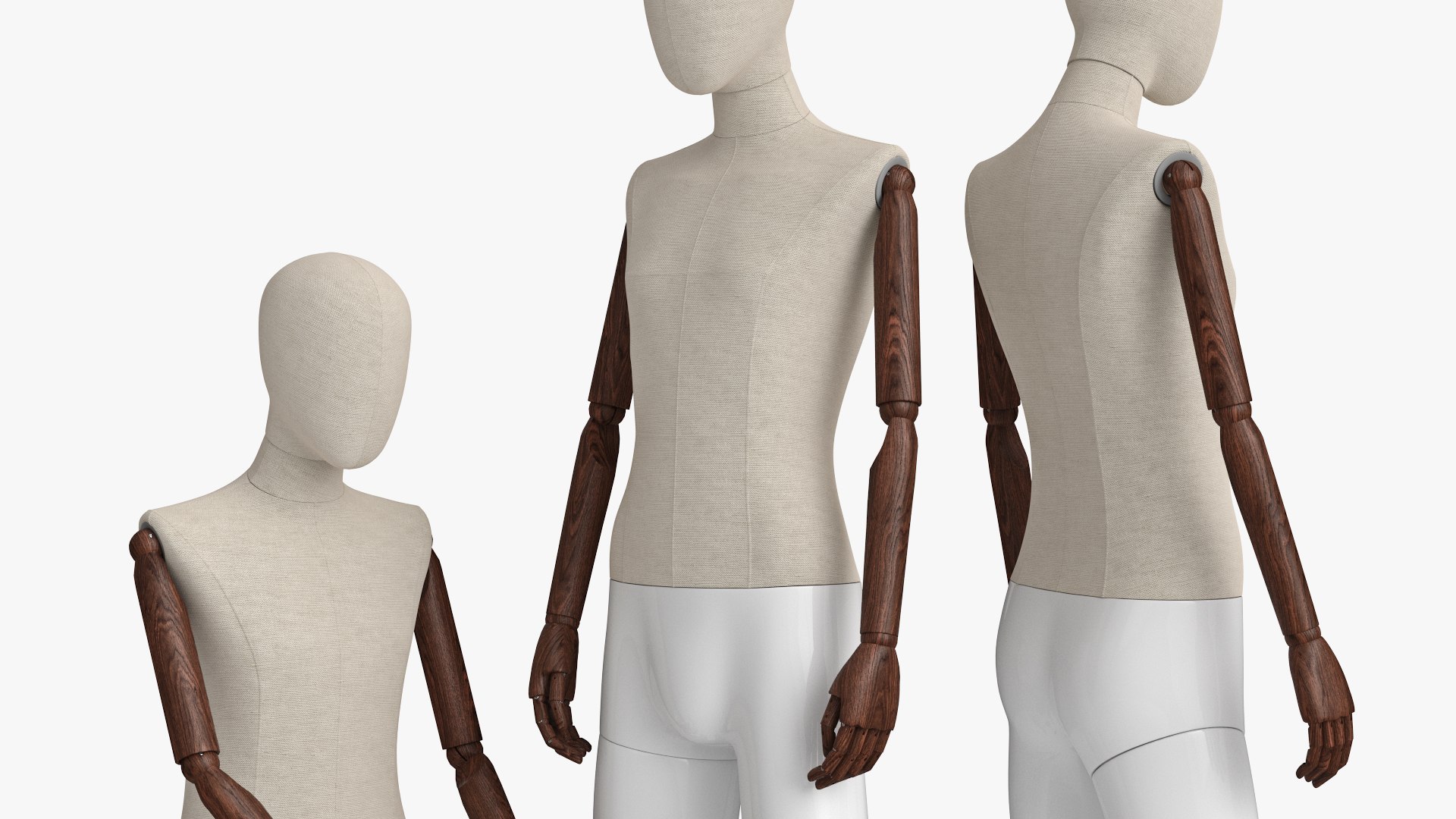 Male Female Mannequins 3D Model - TurboSquid 1962352
