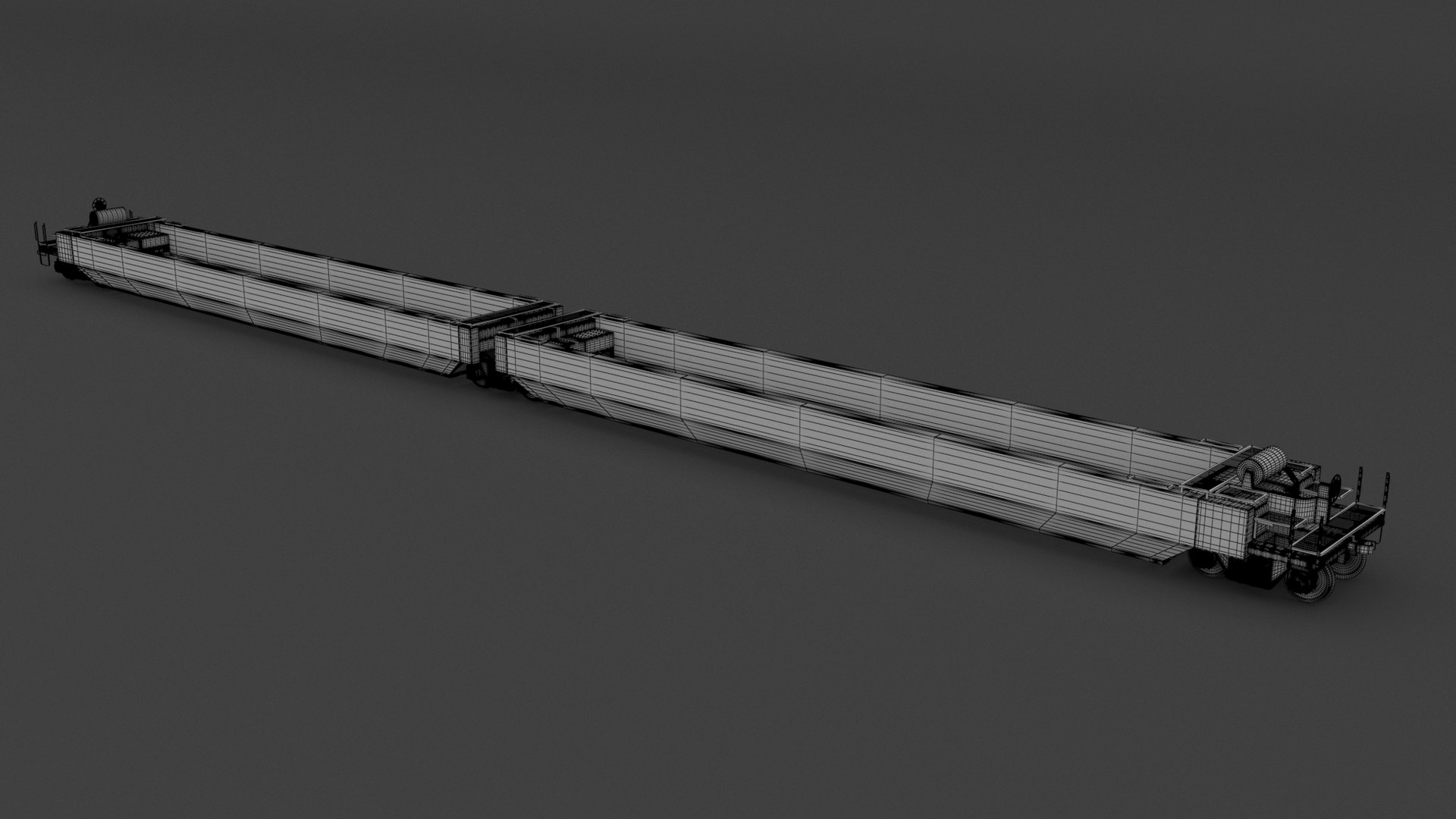 Double Stack Railcar TTX 3D Model - TurboSquid 2254129