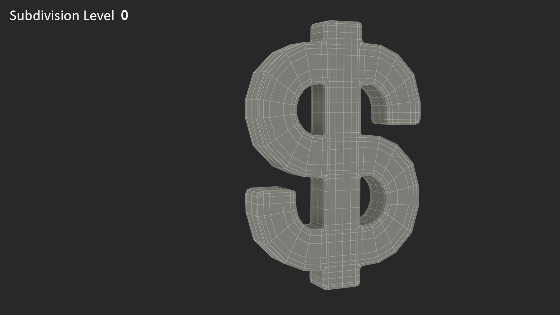 3D Dollar Sign - TurboSquid 1594451