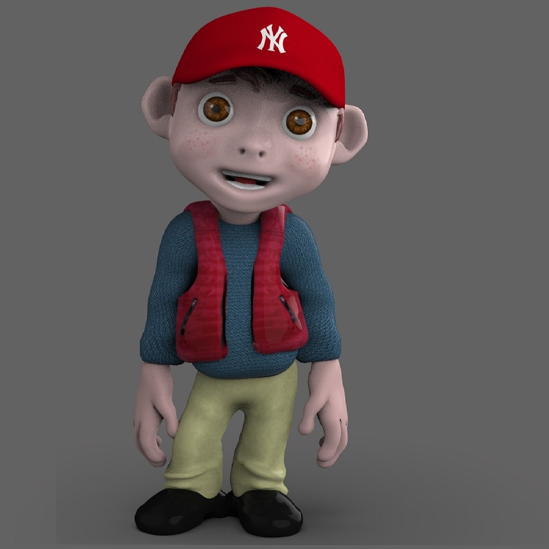3D Model Boy Cartoon - TurboSquid 2047797
