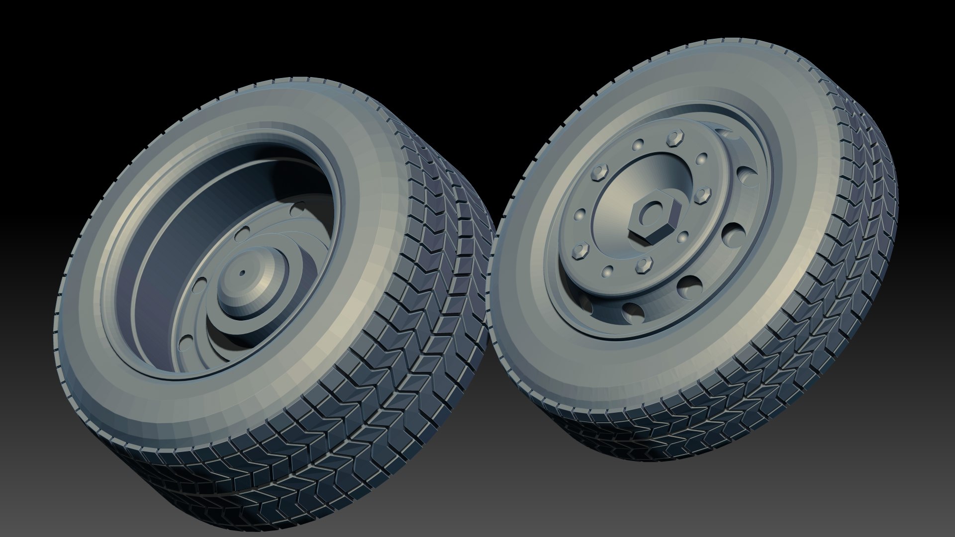 Tuck wheels 3D model - TurboSquid 1857662