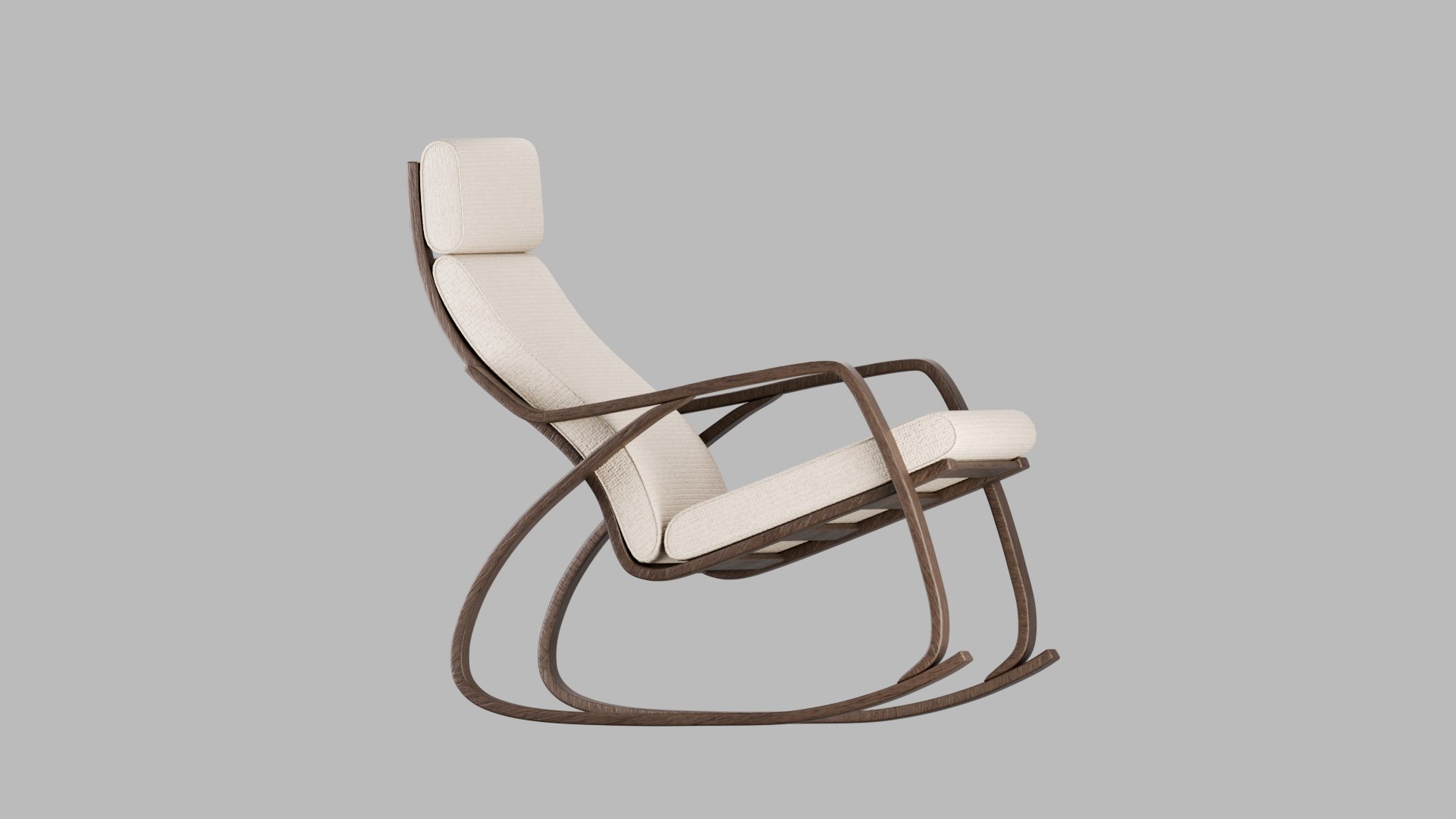 3D Rocking Chair Model - TurboSquid 2196060