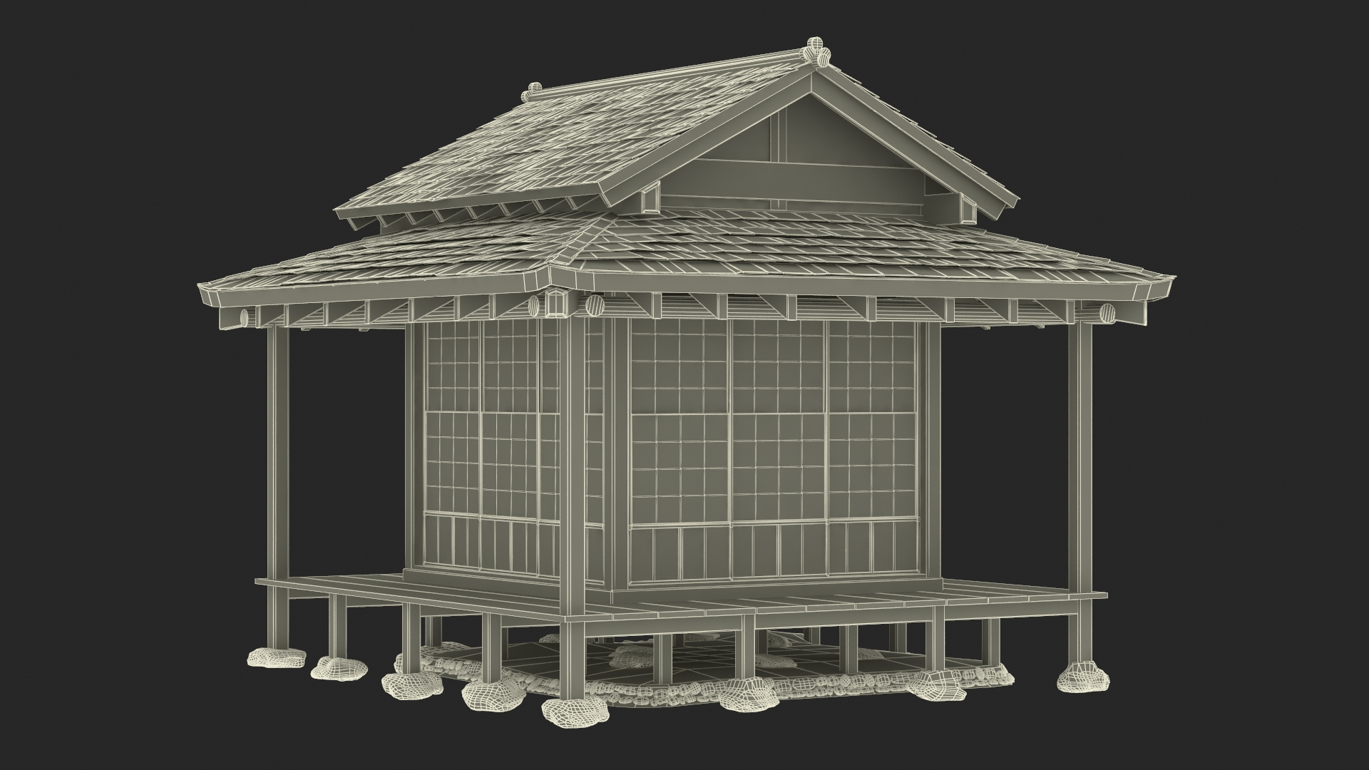 3D Japanese Tea House Chashitsu - TurboSquid 2276282