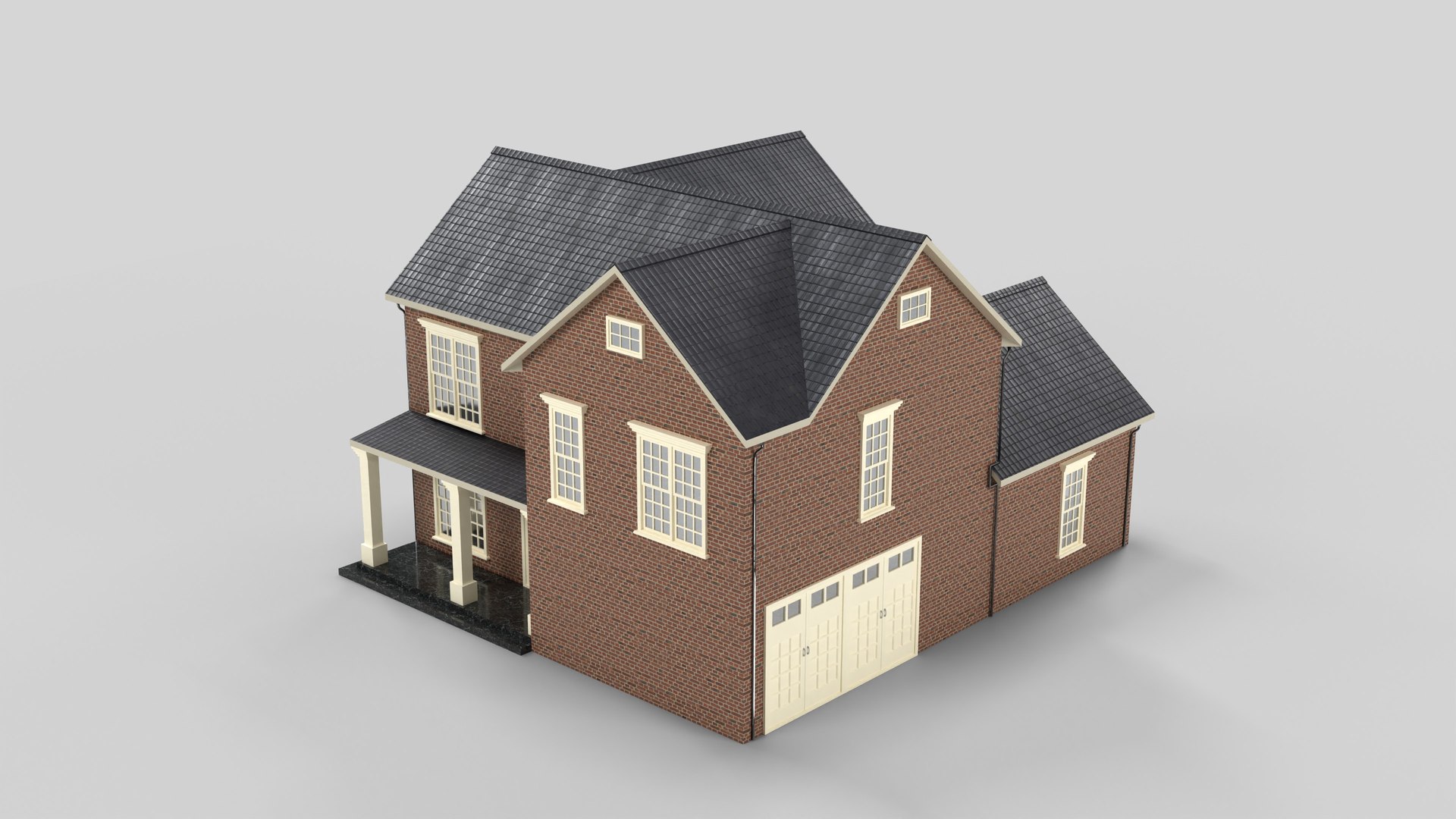 Neighborhood House 03T4 3D Model - TurboSquid 2211185