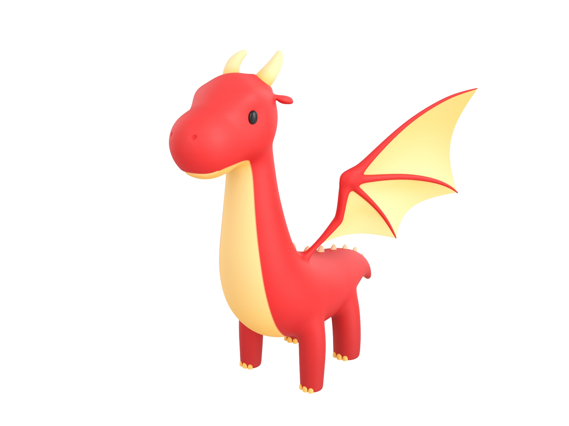 3D dragon cartoon model - TurboSquid 1500561