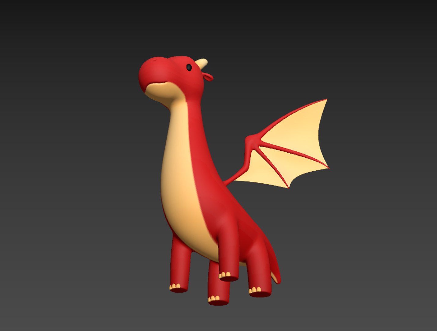 3D Dragon Cartoon Model - TurboSquid 1500561