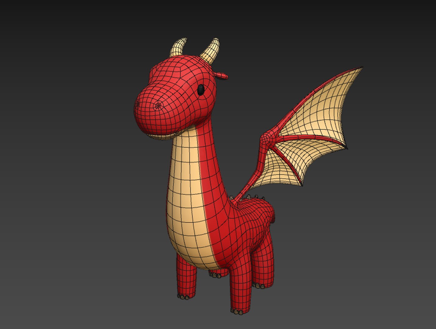 3D Dragon Cartoon Model - TurboSquid 1500561