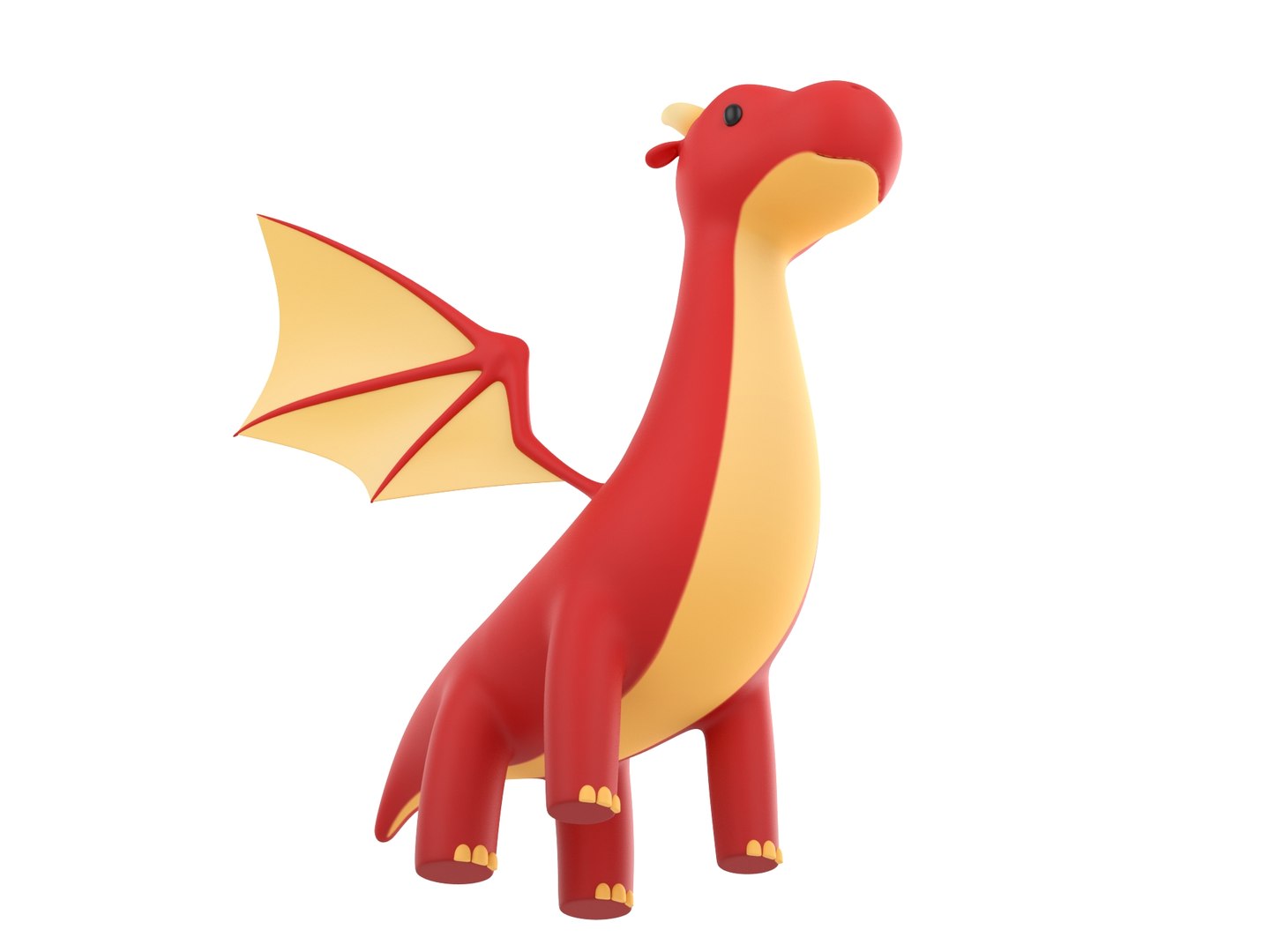 3D Dragon Cartoon Model - TurboSquid 1500561