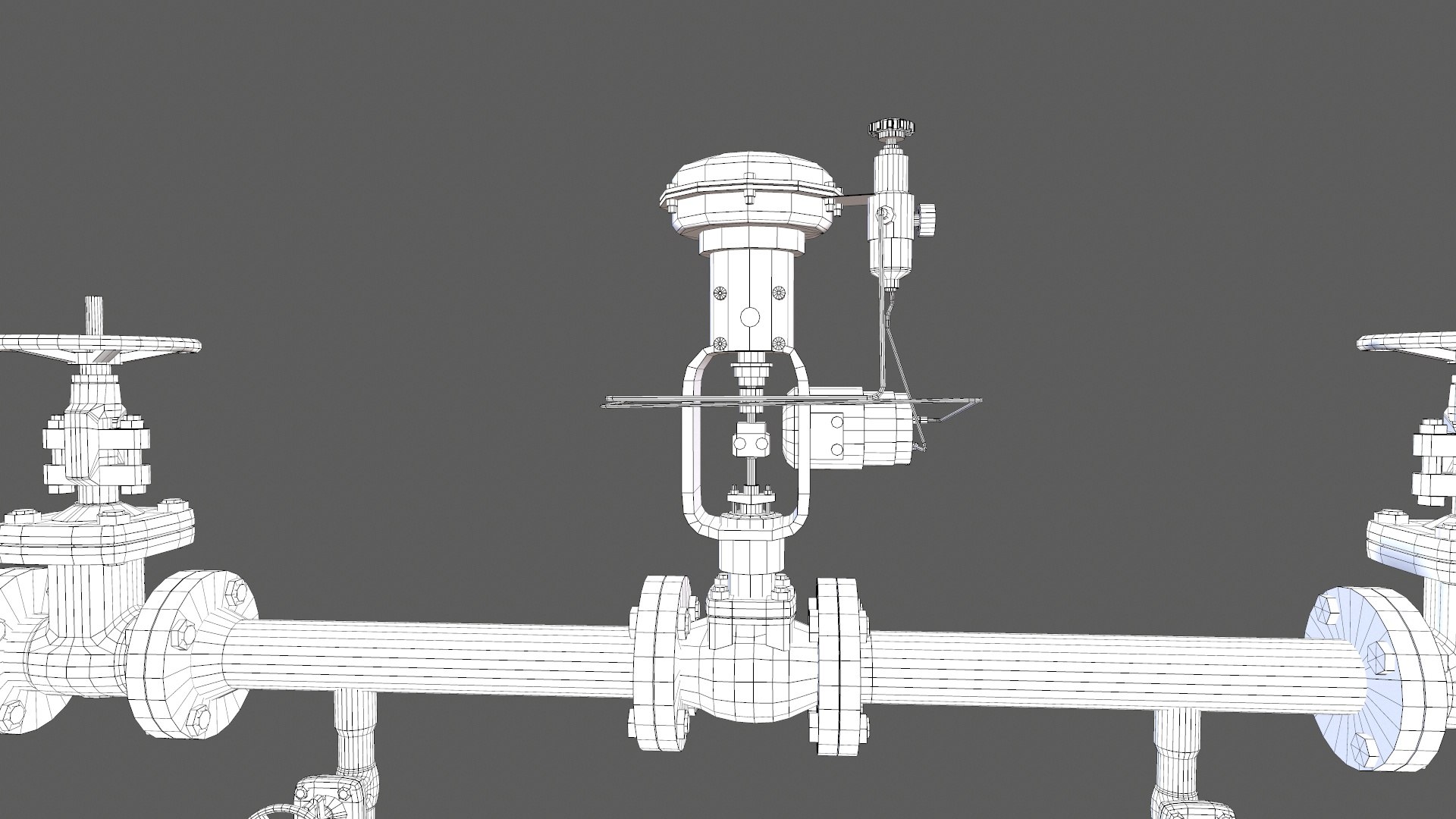 Valves And Pipe Model - TurboSquid 2324132