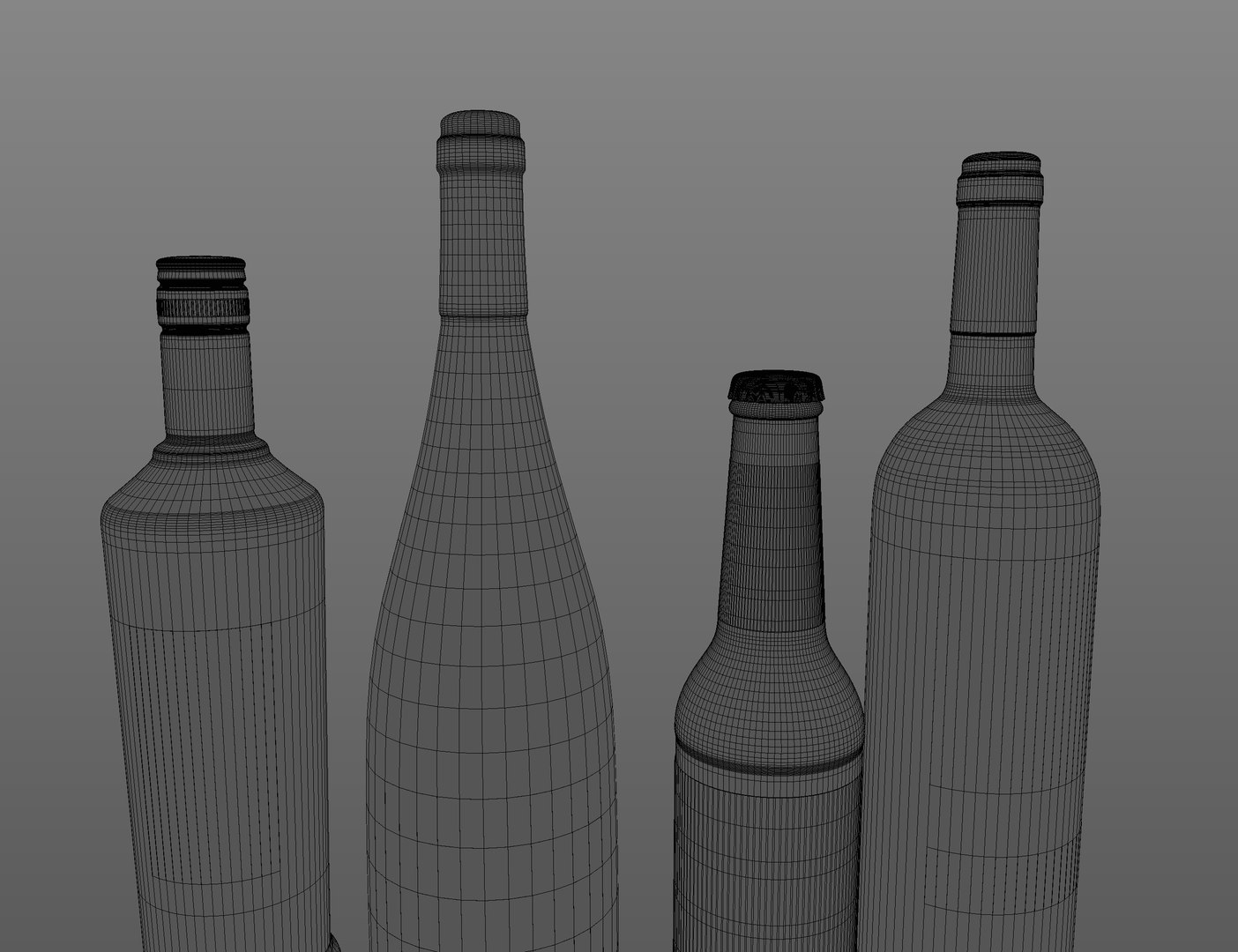 3D Alcohol Bottles - TurboSquid 2196138