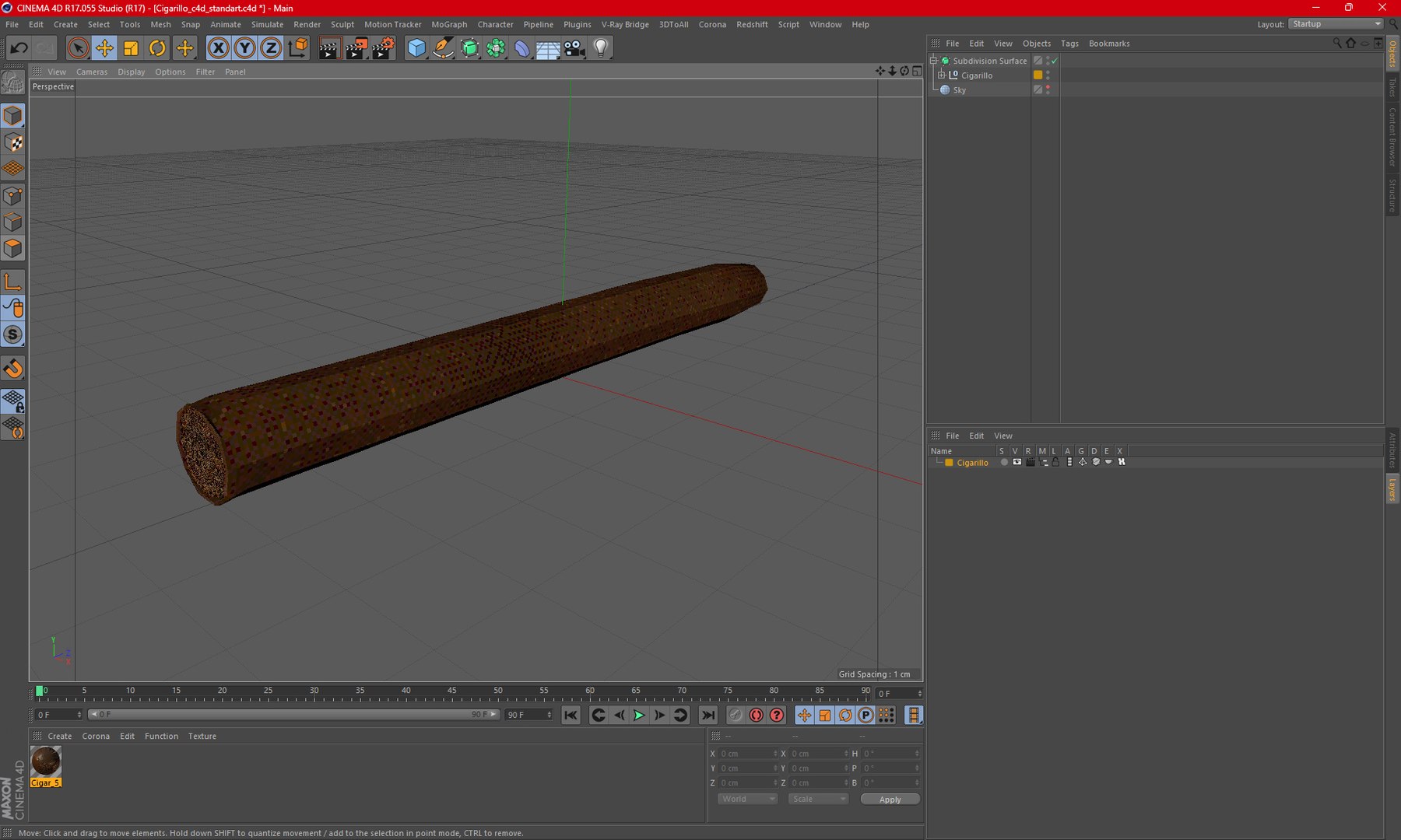 3D Cigarillo - TurboSquid 2235943