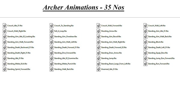 modelo 3d 35 ARCHER ANIMATIONS - TurboSquid 1996139