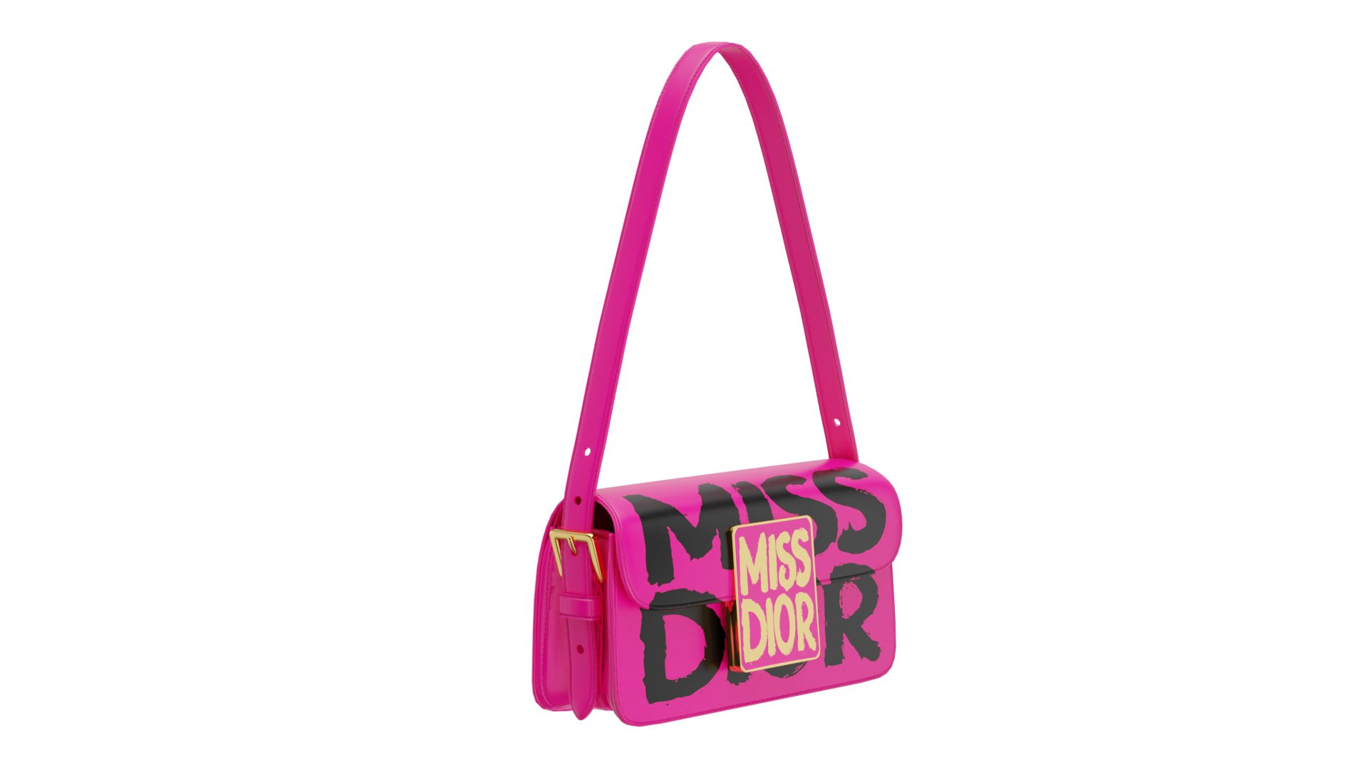 Miss Dior Pink Bag 3D Model - TurboSquid 2262783