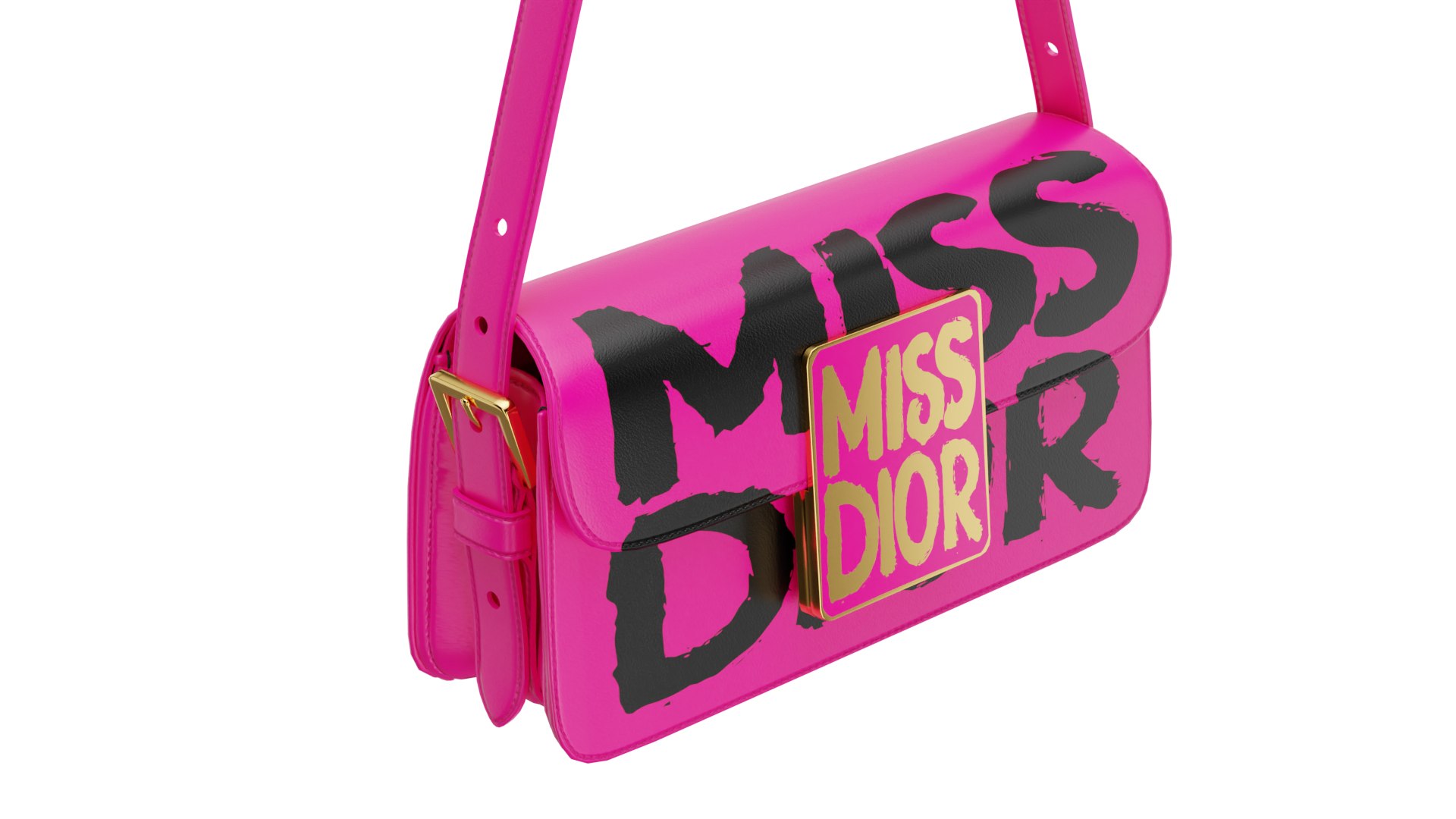 Miss Dior Pink Bag 3D Model - TurboSquid 2262783