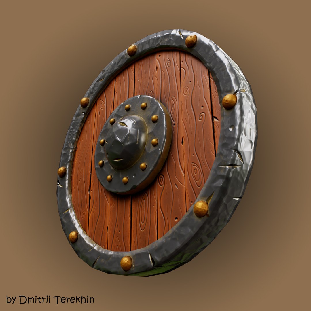 3D Stylized Old Shiled A Game Objec - TurboSquid 2075061