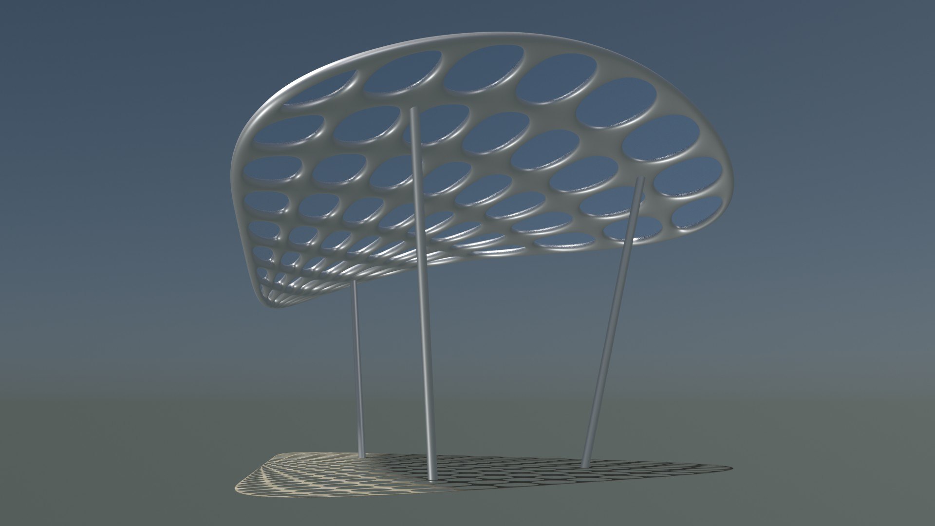 3D Parametric Pavilion Model 2348 Model - TurboSquid 2166078