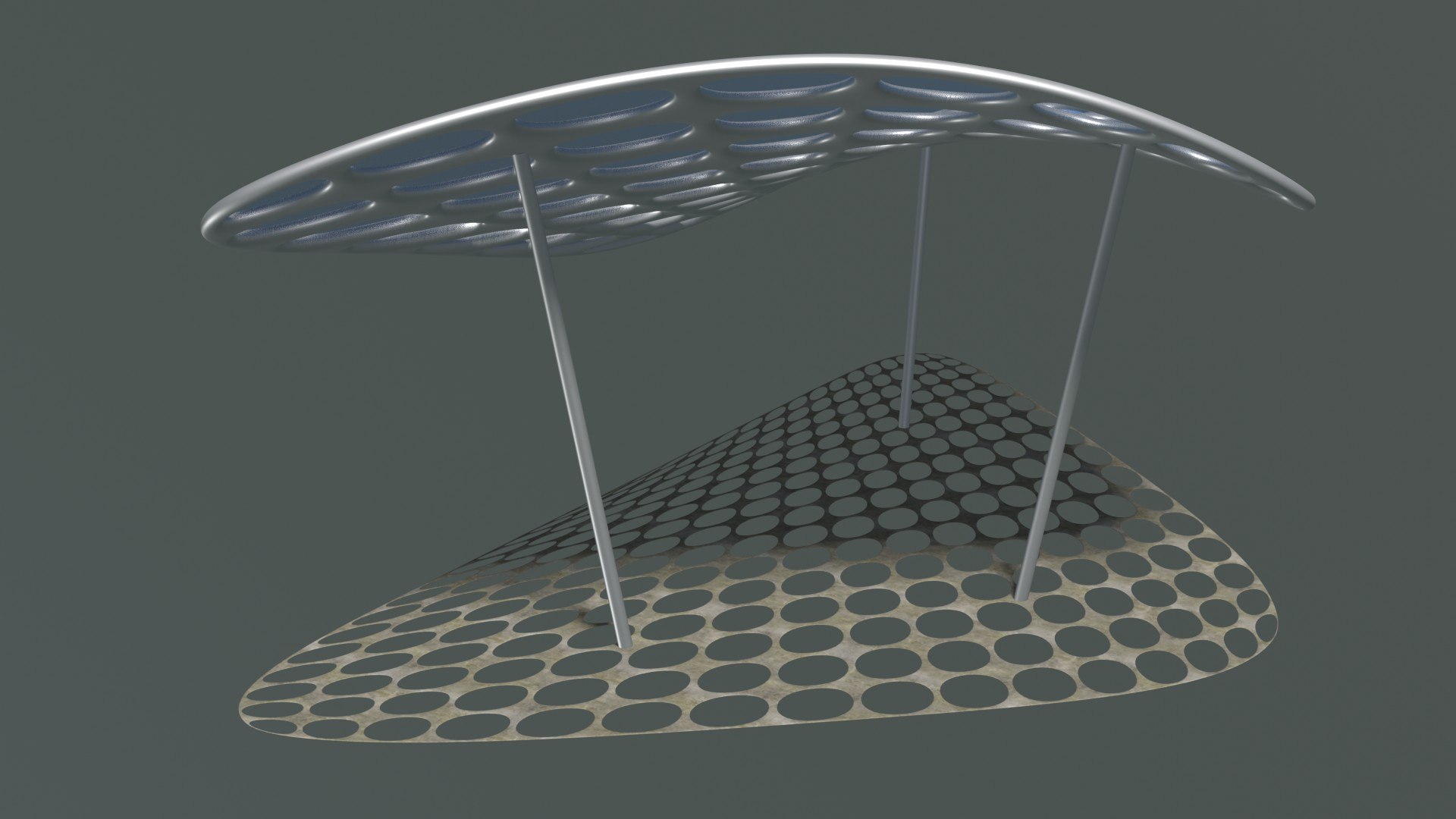3D Parametric Pavilion Model 2348 Model - TurboSquid 2166078