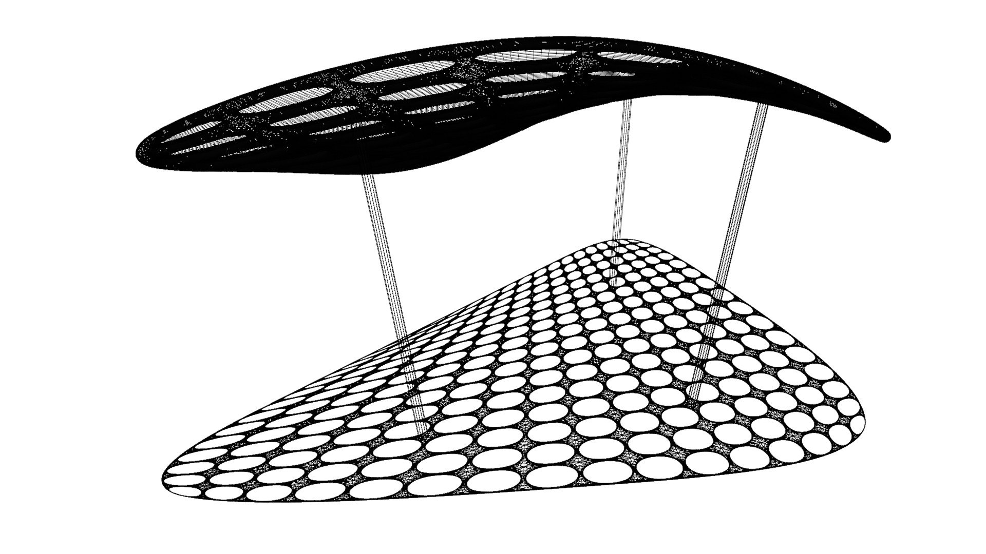 3D Parametric Pavilion Model 2348 Model - TurboSquid 2166078