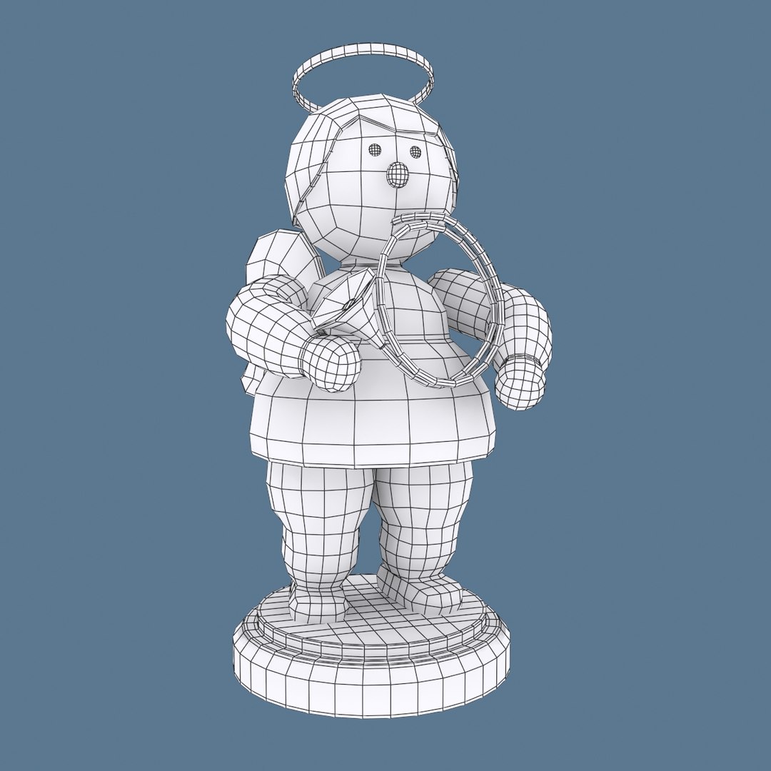 3d Model Christmas Angel